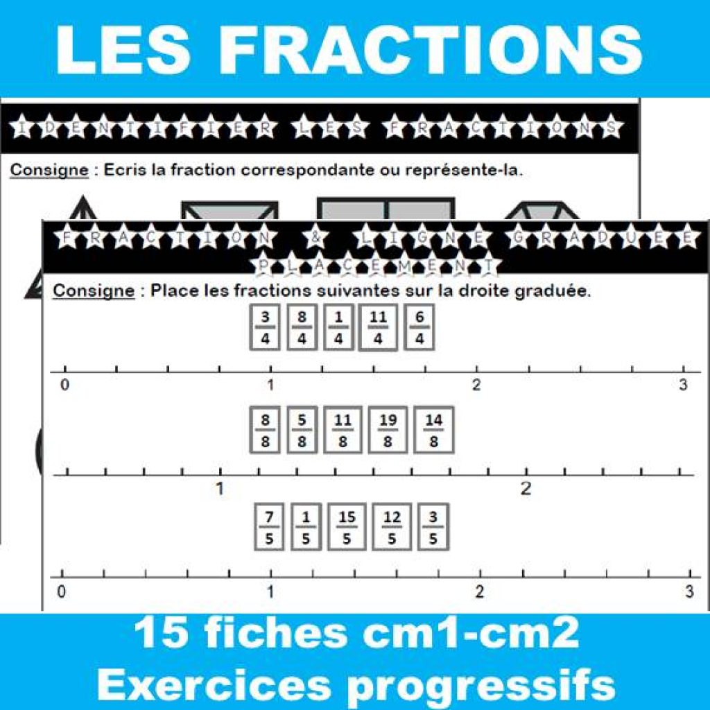 Fiches De Travail Mathématiques De 5e Année Sur Les Fractions