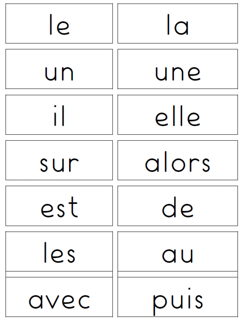 mots outils - lecture piano - CP - Lecture CP - La Salle des Maitres