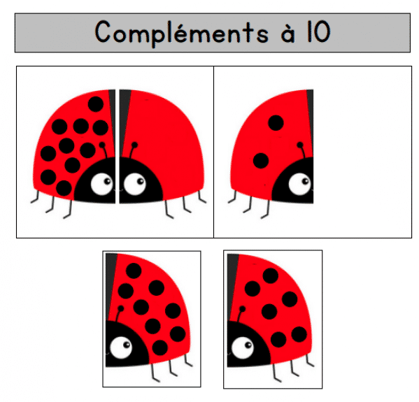 Complément à 10 - la coccinelle - Autonomie, Jeux, Mathématiques CP ...