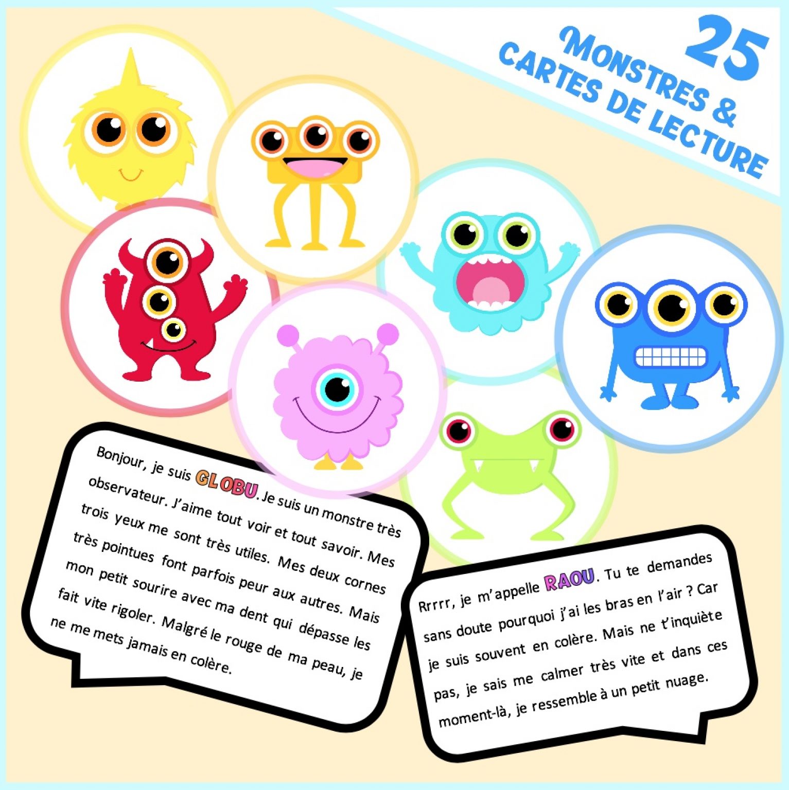 fichier à compter des monstres - Mathématiques Maternelle, Toute Petite ...