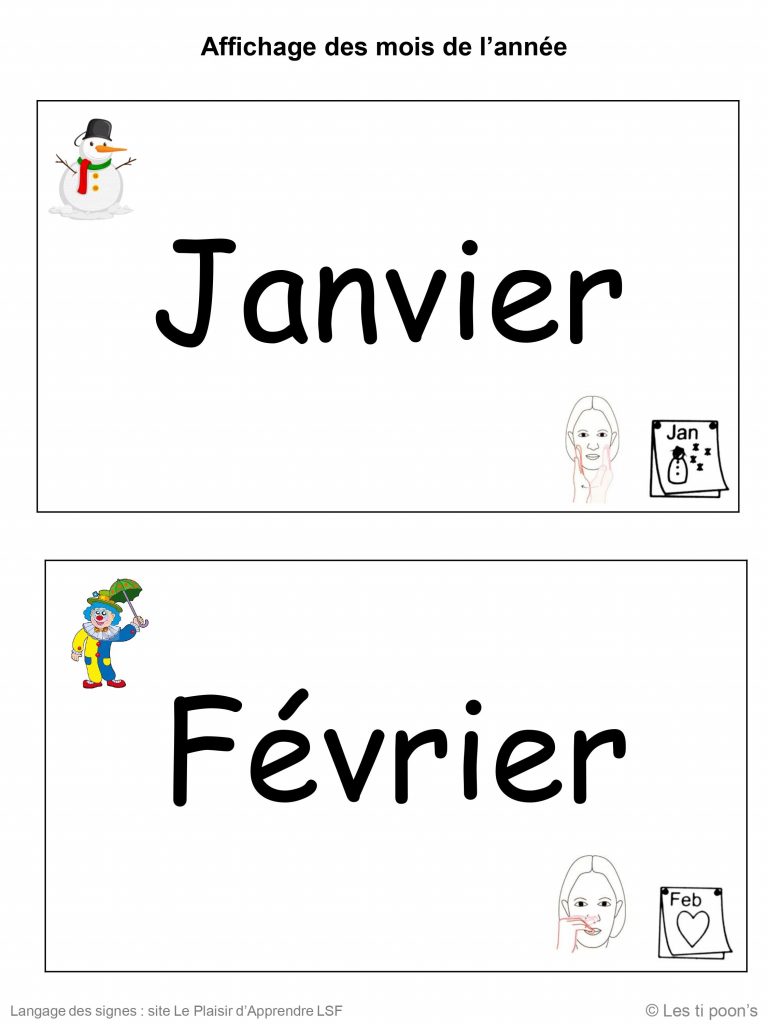 Imprimables Des Mois De L'année Pour La Maternelle Coloriage Mois De