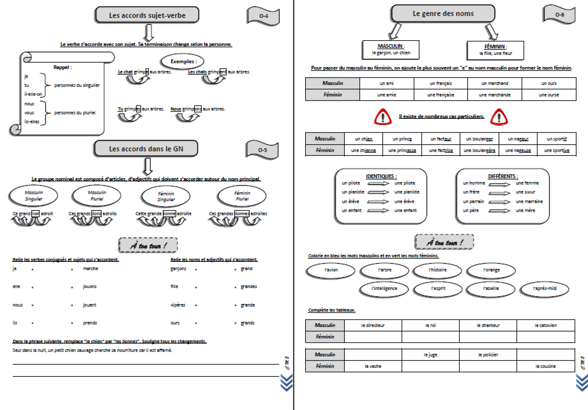 Leçons de français CM2 - Etude de la Langue CM1, CM2, Pour les ...