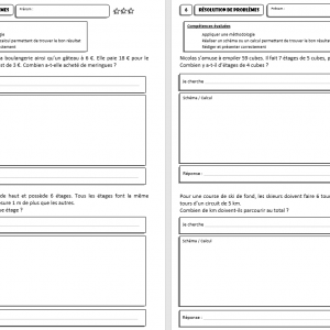 Pack résolution de problèmes (3 niveaux de difficulté) - Mathématiques ...