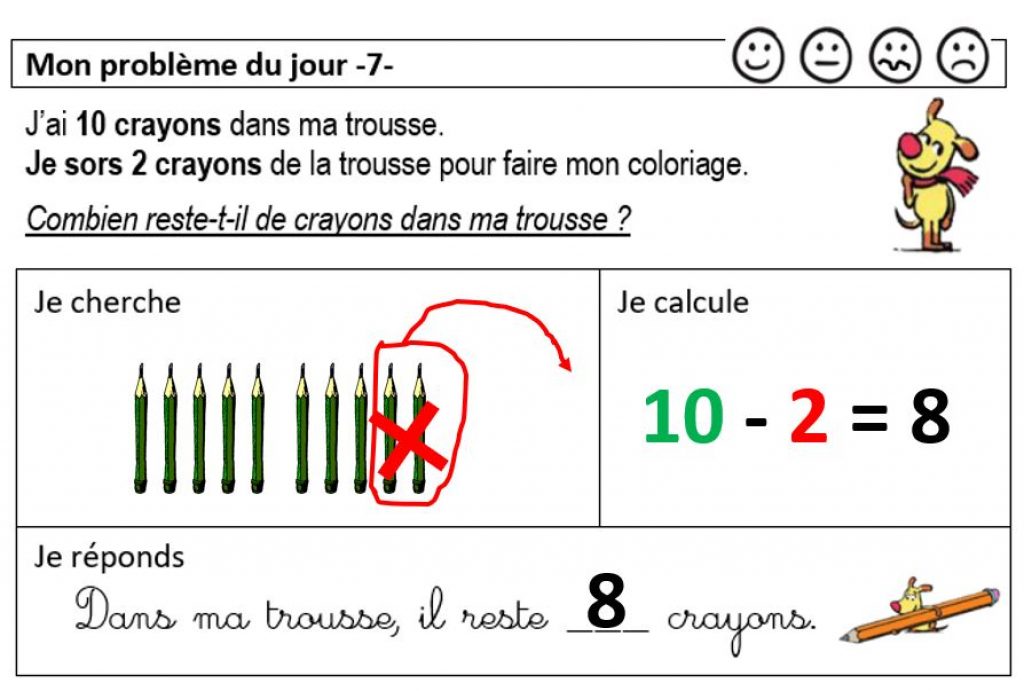 Un problème par jour - Mathématiques CP - La Salle des Maitres