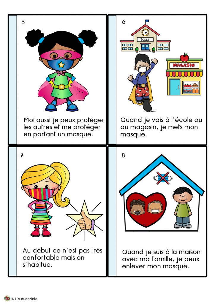 FLIPBOOK Pourquoi je porte un masque - Autonomie CP, Divers, Maternelle ...