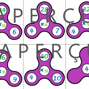 Multispin: Spinner pour réviser les tables de multiplication - CE1, CE2 ...