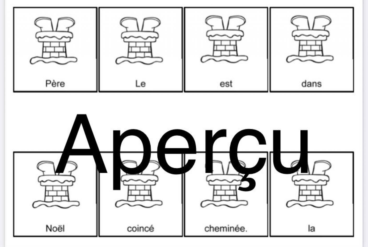 exercices : phrase Noël + vocabulaire + mémory - Lecture, Production ...