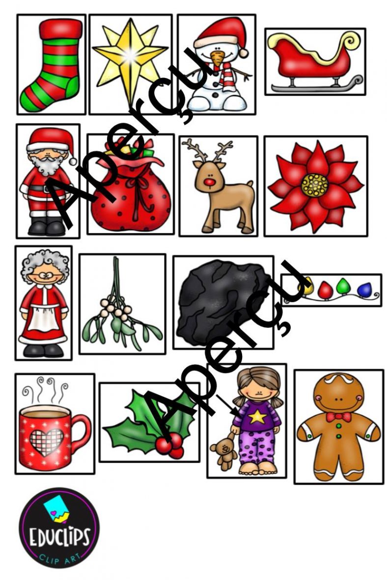 mur de mots Noël - Etude de la Langue, Lecture CE1, CP, Grande Section ...