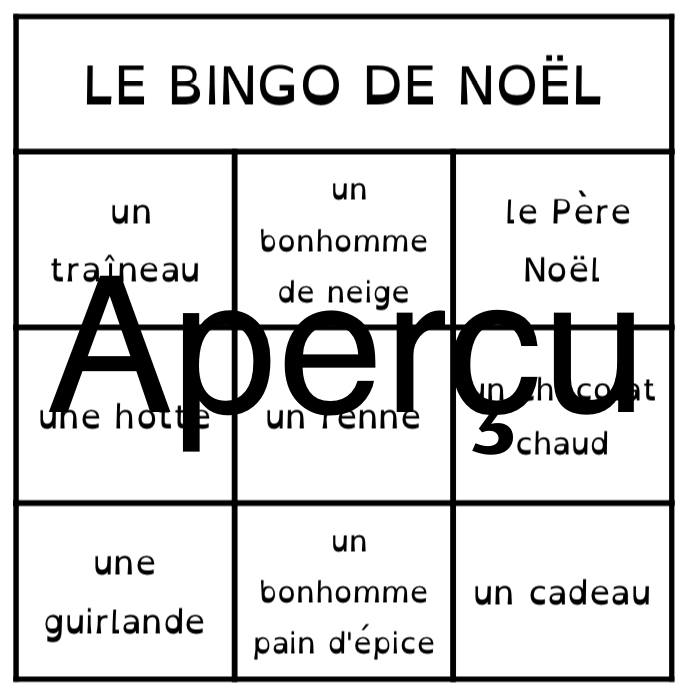 vocabulaire Noël jeu : domino, memory, bingo - Jeux, Lecture CE1, CP ...