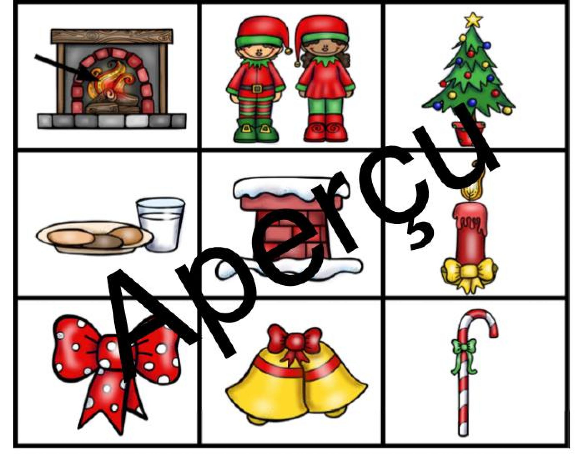 vocabulaire Noël jeu : domino, memory, bingo - Jeux, Lecture CE1, CP ...