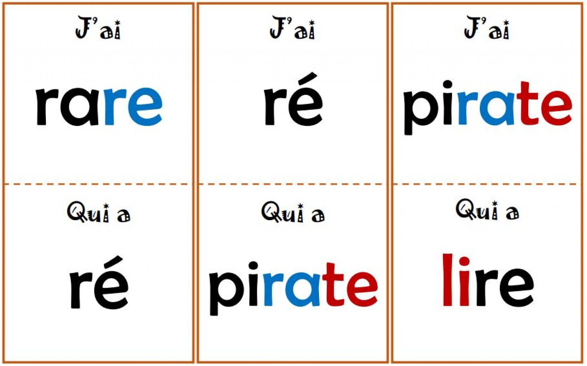 J'ai... Qui a ...? - Lecture CP - La Salle des Maitres
