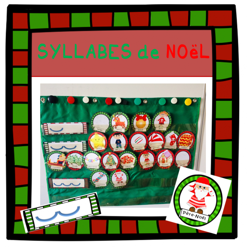 Les SYLLABES de NOEL - Etude de la Langue CP, Grande Section, Moyenne ...