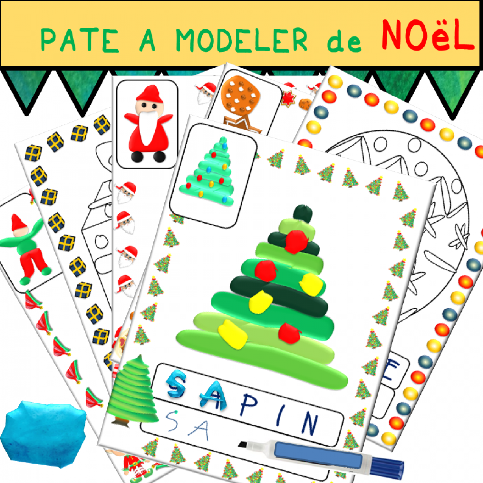 Pâte à modeler de Noël - Autonomie Petite Section, Grande Section ...