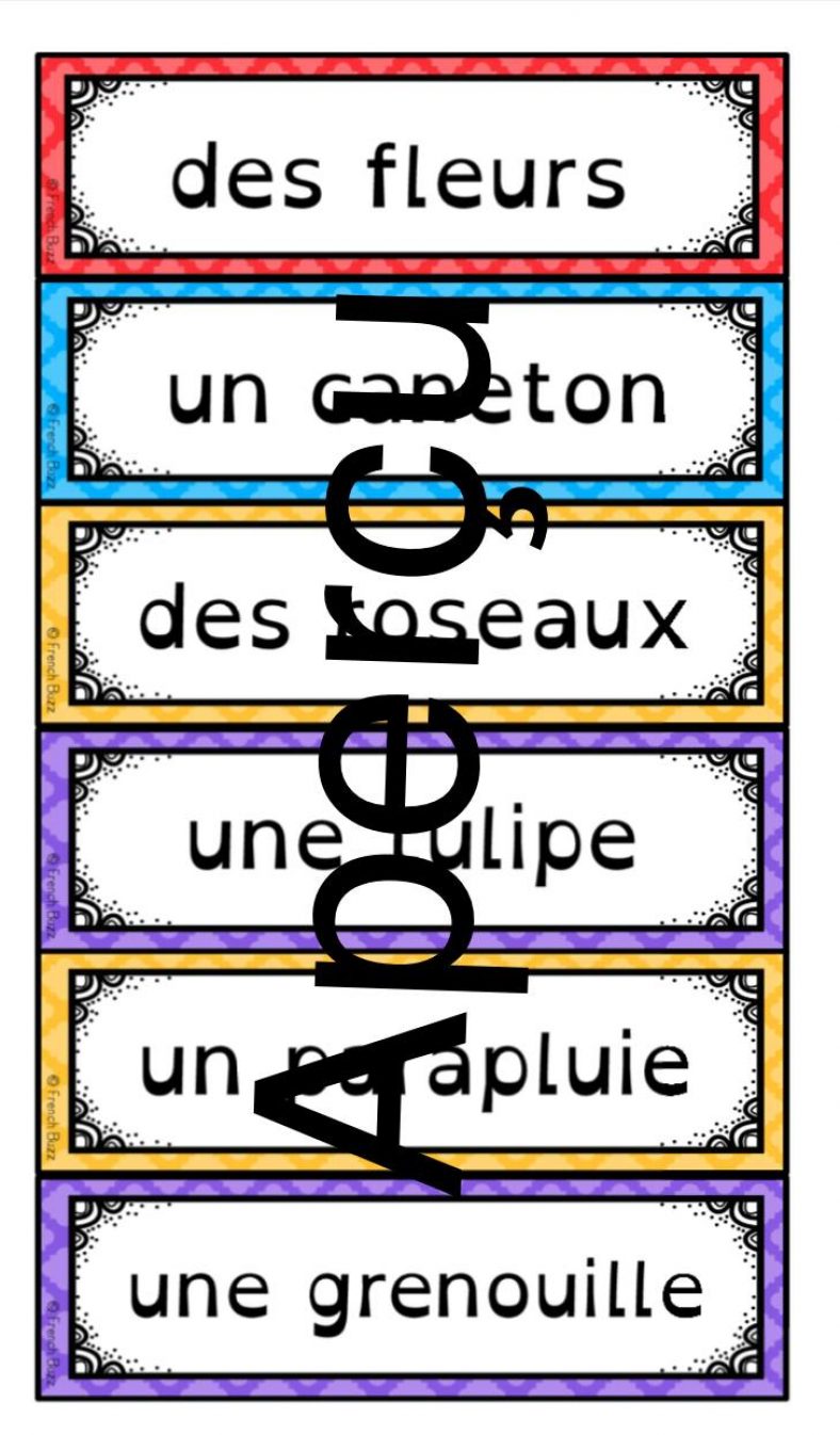 Printemps Mur de mots + référentiel enfants - Lecture CE1, CP - La ...