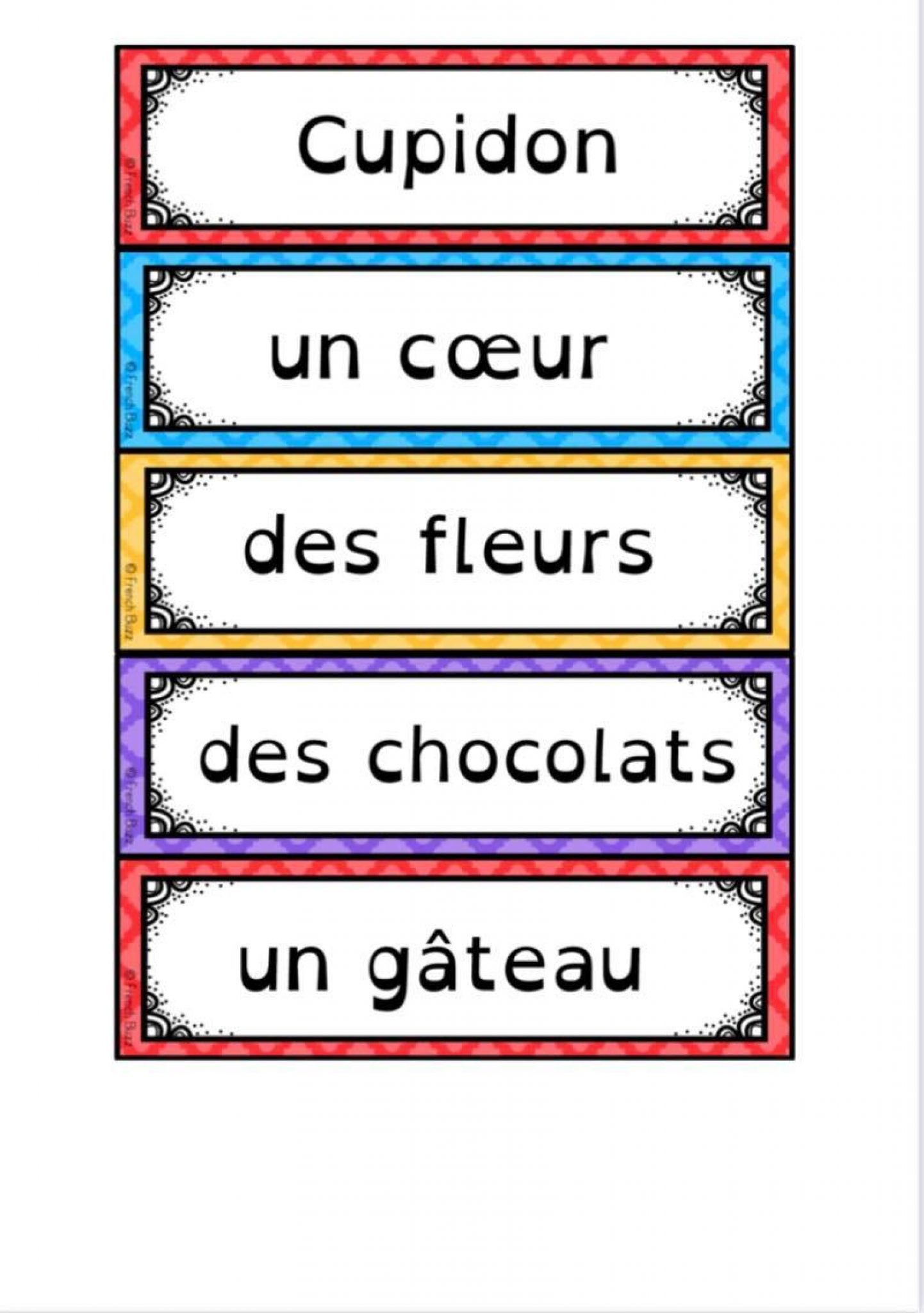 Mur de mots + lecture fonctionnelle St Valentin - Lecture CE1, CP - La ...