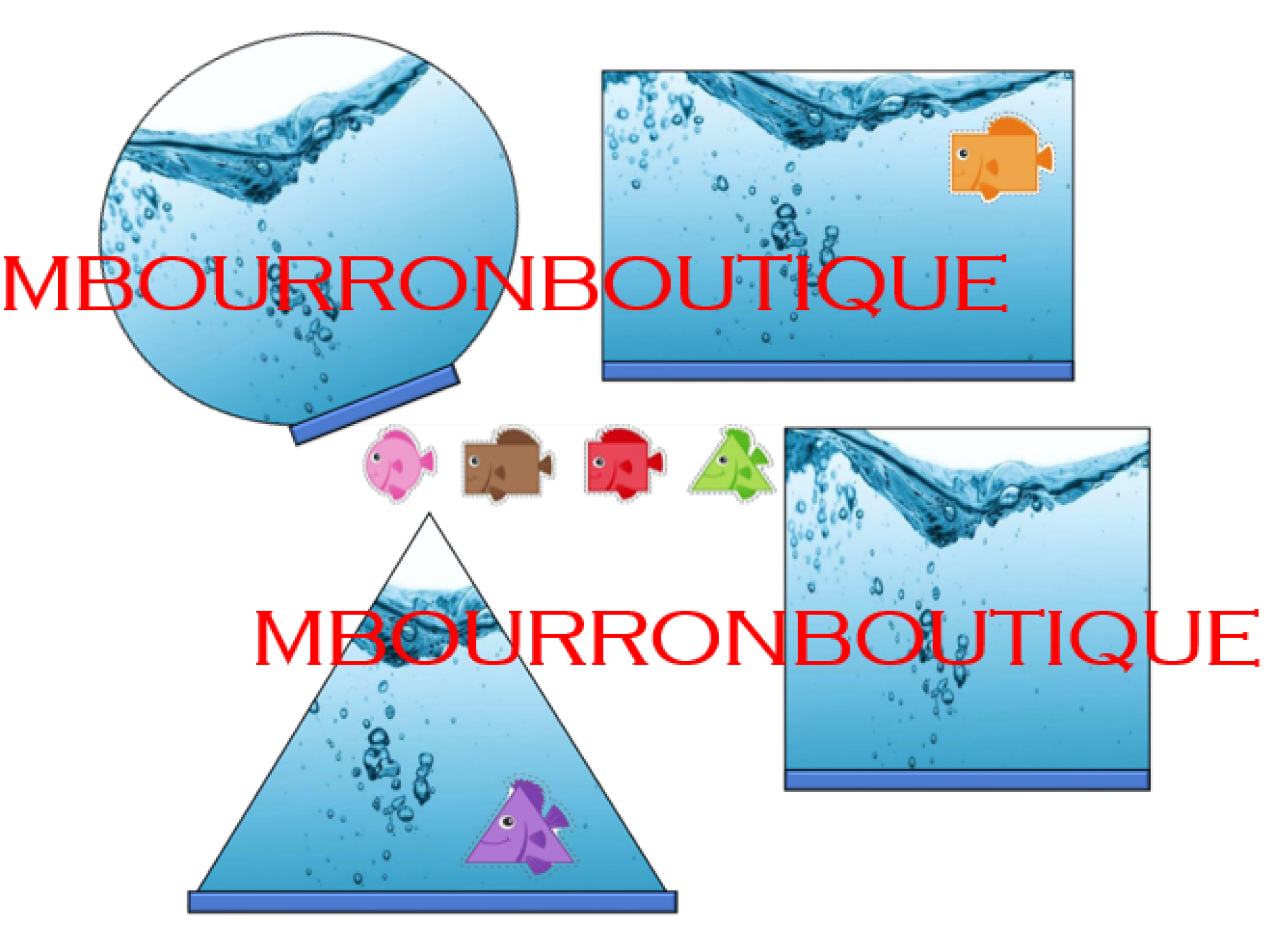 Les poissons formes - Grande Section, Maternelle, Moyenne Section ...