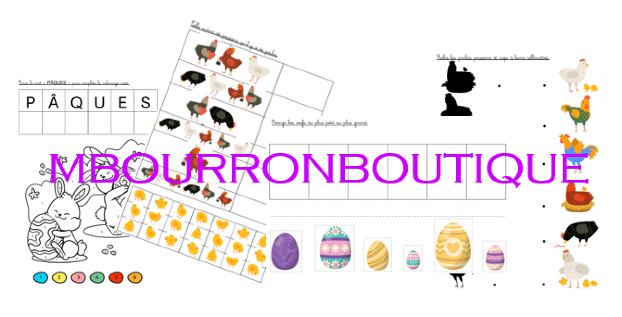 Dossier d'activités sur le thème de Pâques - Grande Section, Maternelle ...