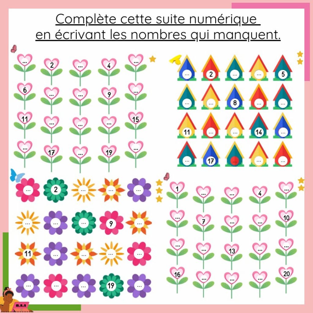 Les suites numériques du printemps - Mathématiques CP, Divers, Grande ...
