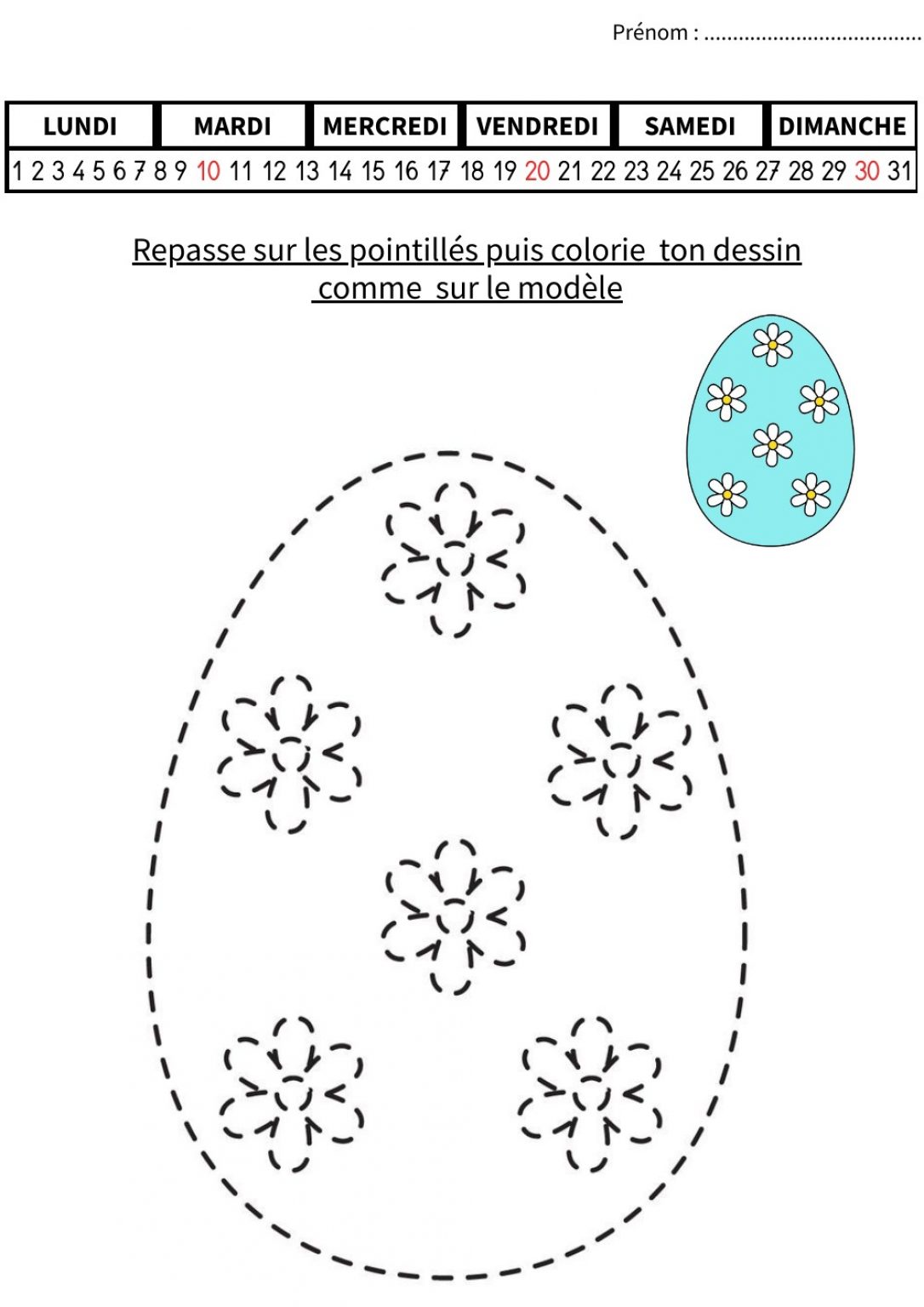 Graphisme sur œufs de pâques - Ecriture CP, Divers, Grande Section ...