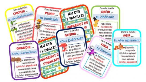 Jeu des 7 familles conjugaison 2e gr imparfait - Jeux CE1, CE2, CM1 ...