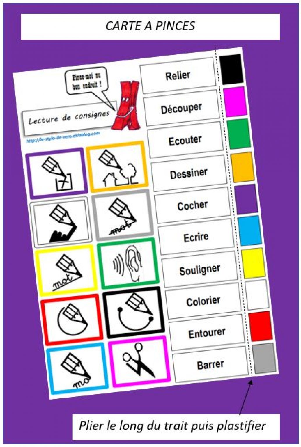 Cartes à pinces lecture 2 - Autonomie, Lecture CE1, CP - La Salle des ...