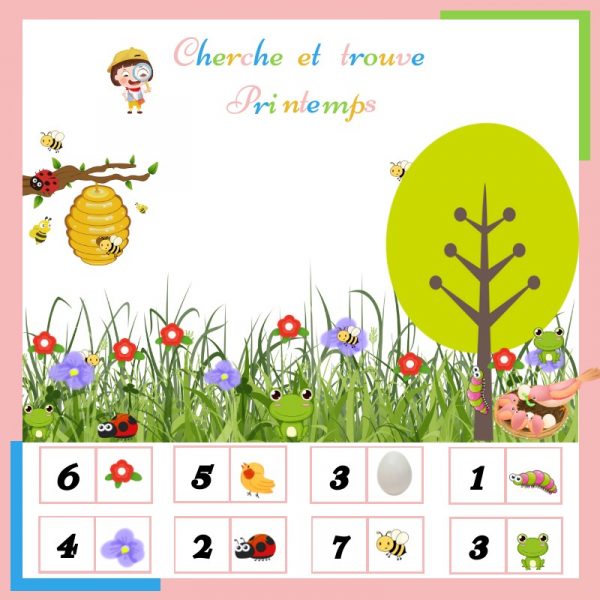 Cherche et trouve - printemps - Mathématiques Pour les enseignants, CP ...