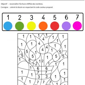 Coloriage codé printemps - Découverte du Monde, Mathématiques Divers ...