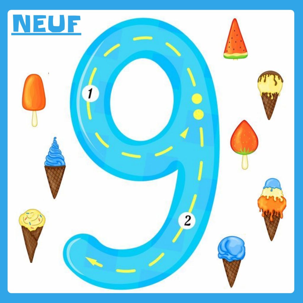 Pistes pour tracer les chiffres de 0 à 9 - Ecriture, Mathématiques CP ...