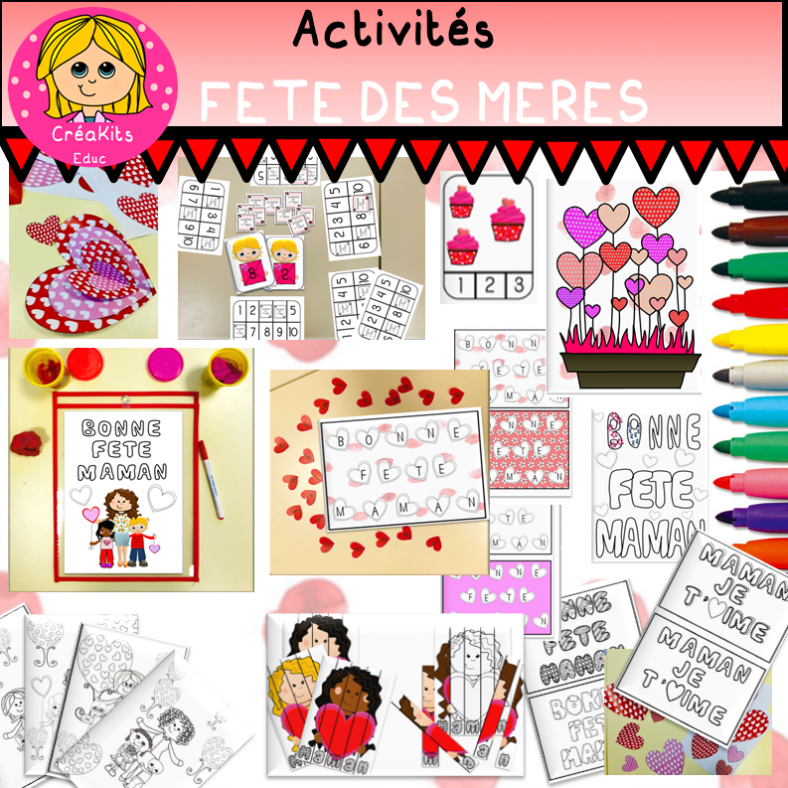 Activités FÊTE DES MERES - Ecriture, Lecture, Mathématiques CP - La ...