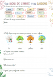 Exercices : Les mois de l’année et les saisons (CP) - CE1, CP - La ...