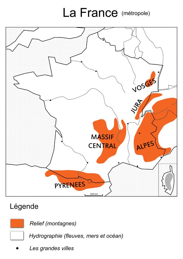 La carte de France - Geographie CE2, CM1, CM2, Pour les enseignants ...