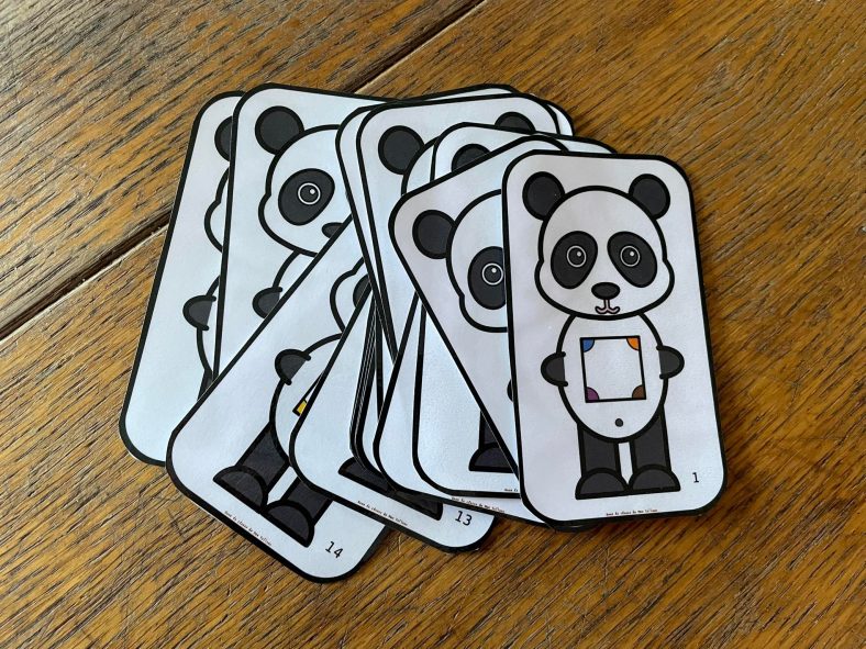 jeu structuration spatiale : le panda - Jeux, Mathématiques CP, Grande Section, Moyenne Section ...