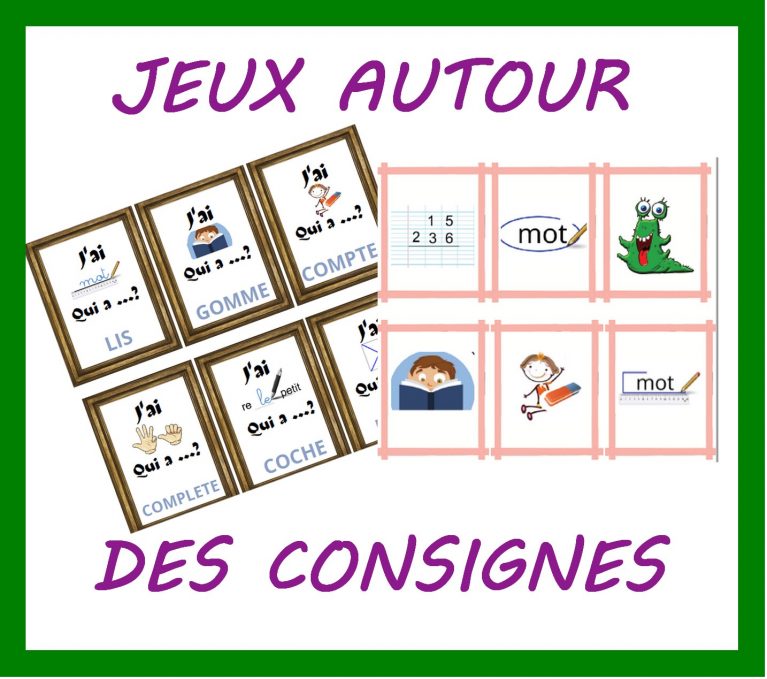 J'ai qui a et mistigri des consignes de classe cycle 2 - CE1, CE2, CP ...