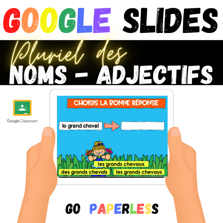 GOOGLE SLIDES Pluriel des Noms et Adjectifs - Autonomie, Etude de la ...
