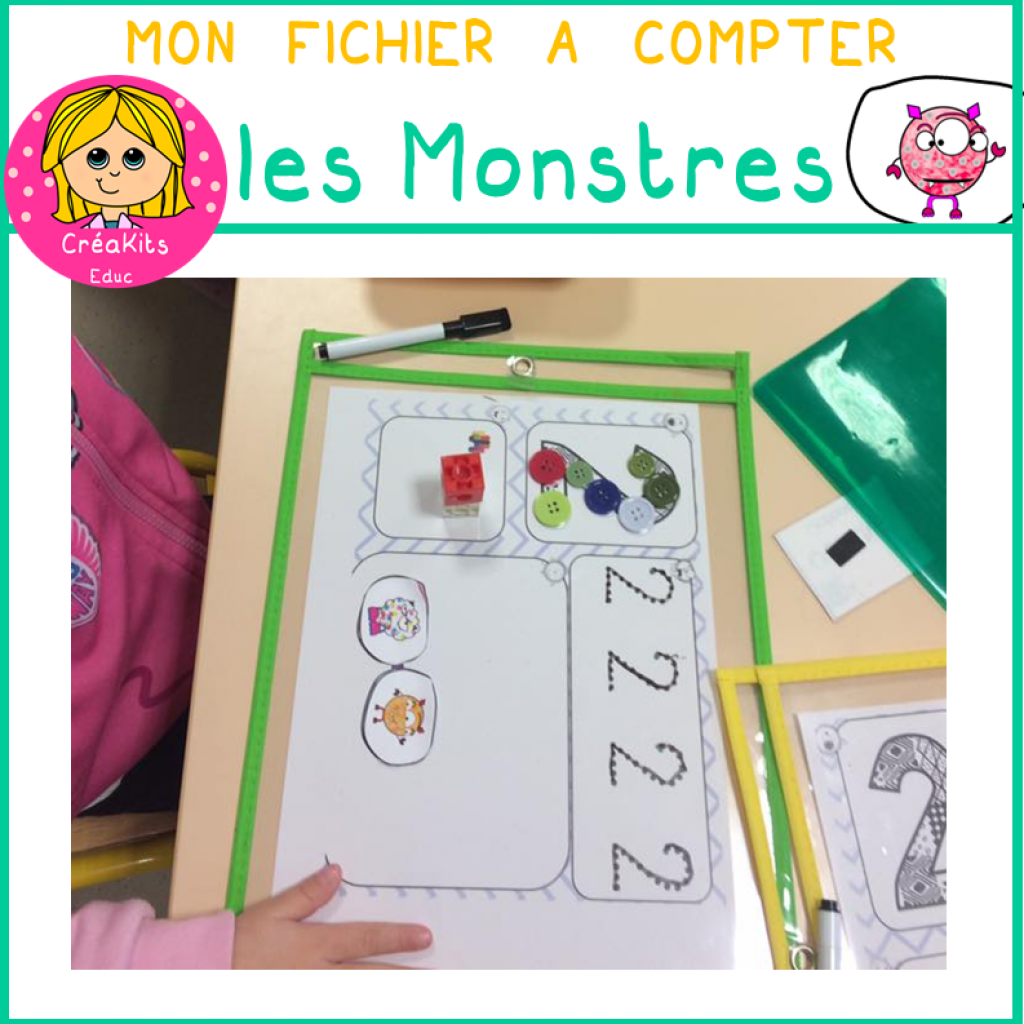 fichier à compter des monstres - Mathématiques Maternelle, Toute Petite ...