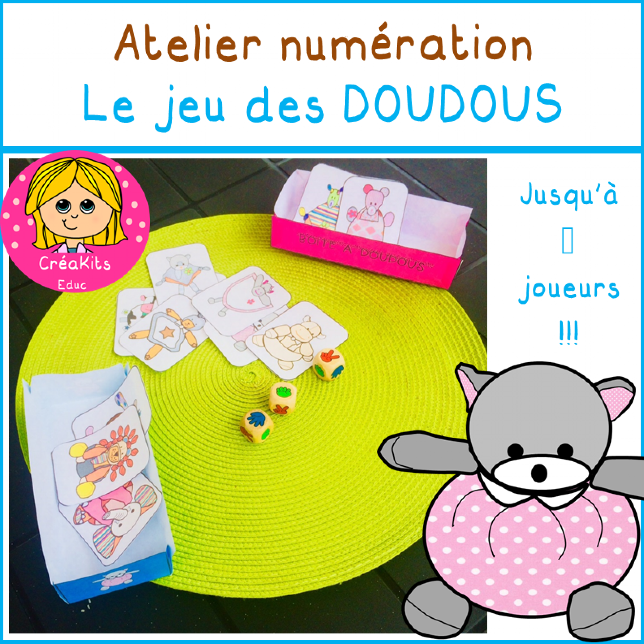Atelier jeu doudous numération LA RENTREE 4 - Mathématiques CP ...