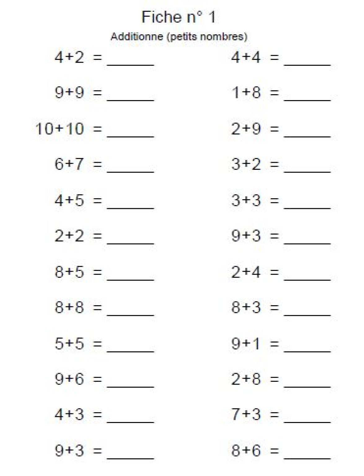 Cahier de 31 fiches de calcul CE1 + corrigé - Mathématiques CE1 - La ...