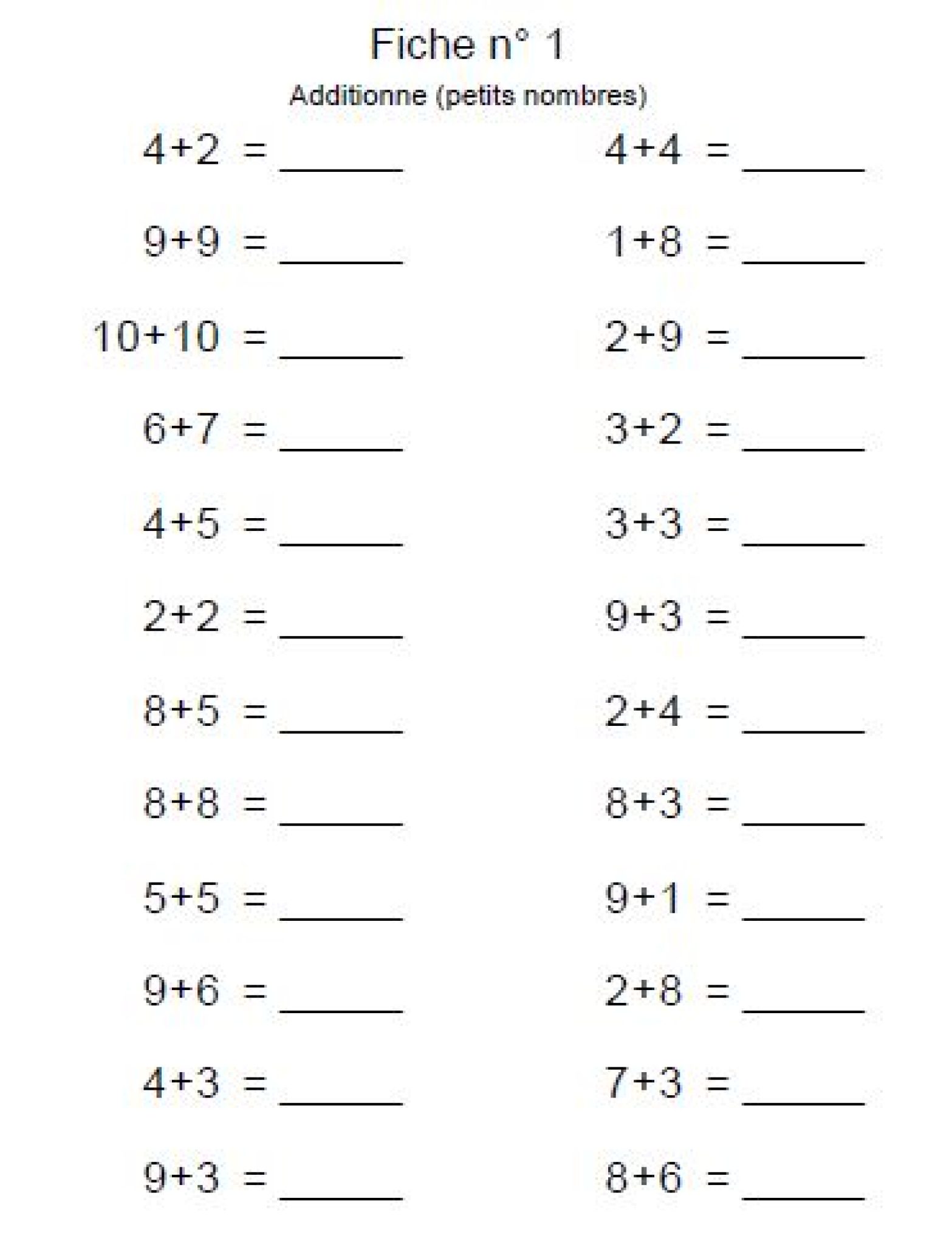 Cahier de 31 fiches de calcul CE1 + corrigé - Mathématiques CE1 - La ...