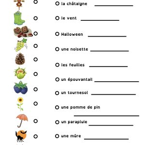 Mur de mots + exercices de vocabulaire AUTOMNE - Lecture CE1, CP - La ...