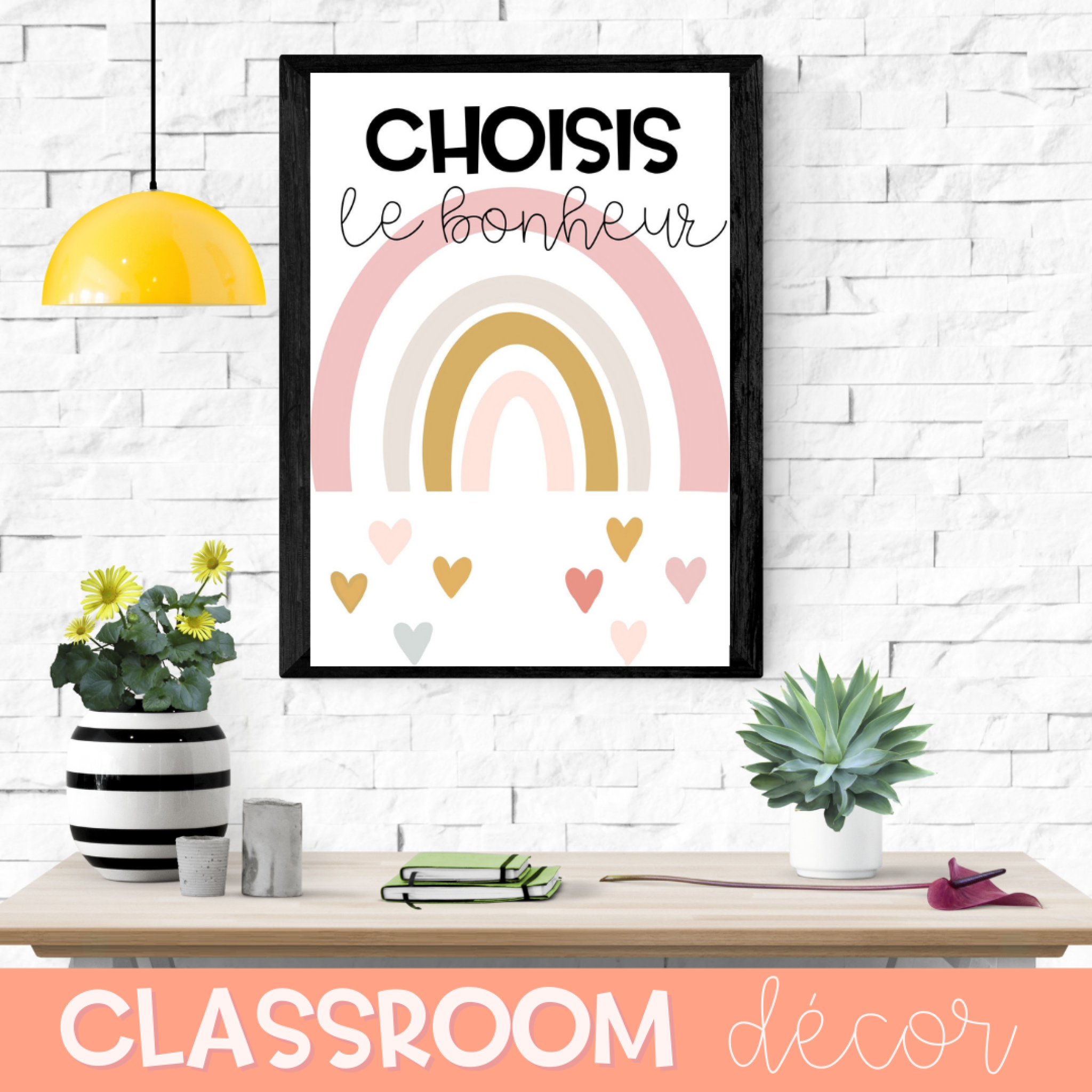 Décor de classe | Arc-en-ciel Boho | Citations Affiches Inspiration ...