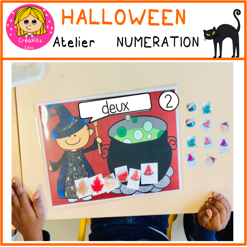 Atelier numération HALLOWEEN 1 - Mathématiques CP, Petite Section ...