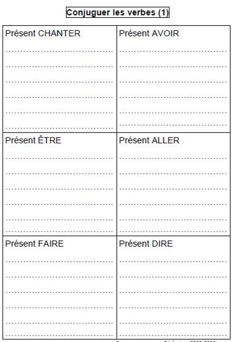 Cahier de conjugaison CE1 + corrigé du cahier - Etude de la Langue CE1 ...