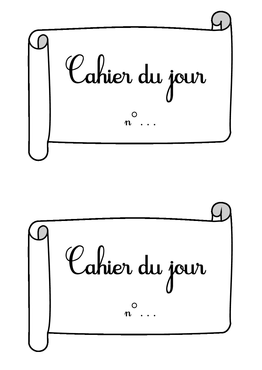 Classe Ce1 Page De Garde Cahier Du Jour Communaut MCMS 