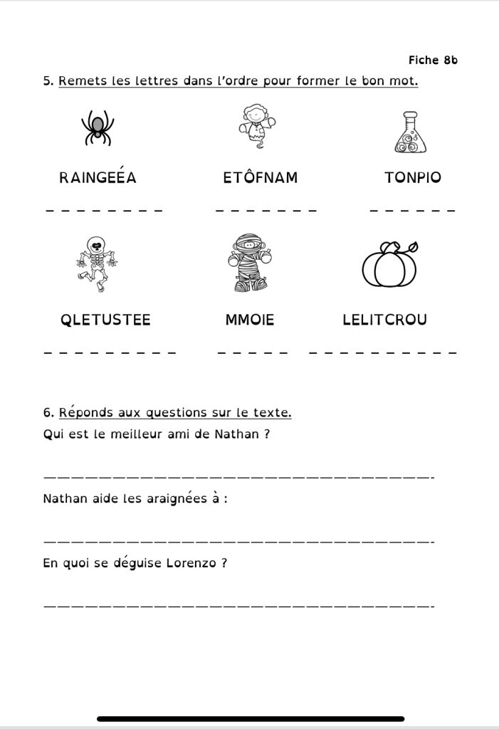 Dossier de lecture et compréhension sur Halloween - Ecriture, Lecture ...