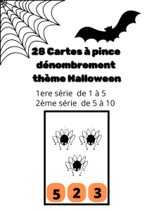 cartes à pinces Halloween - CP, Divers, Grande Section, Maternelle ...