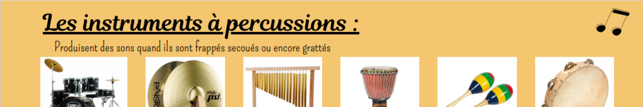Les instruments de musique - Education Musicale CE1, CE2, CM1, CM2, CP ...
