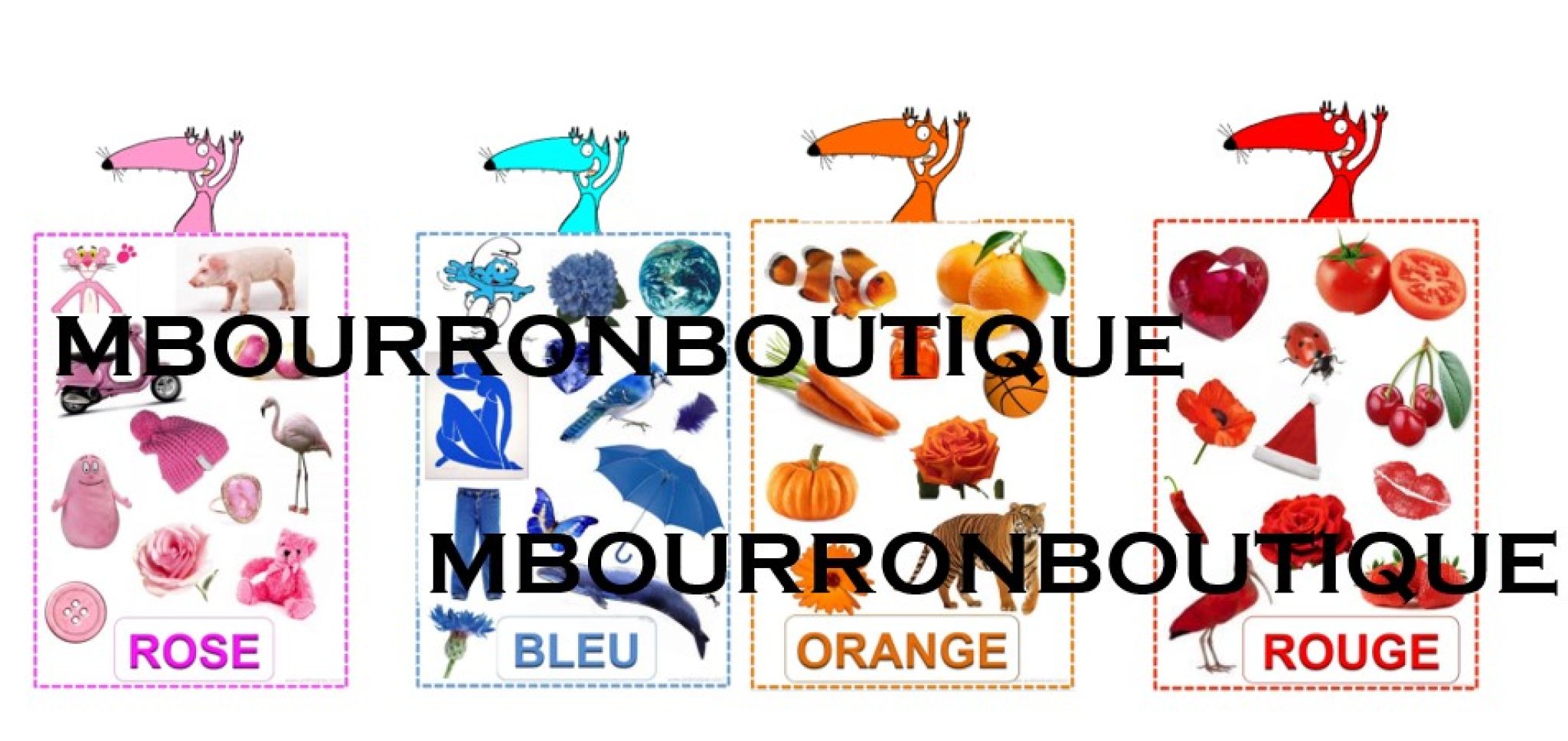 Référentiel couleurs Loup - CE1, CP, Divers, Grande Section, Maternelle, Moyenne Section, Petite ...