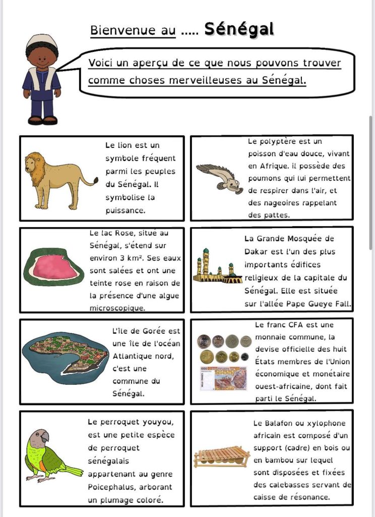 Tour du Monde : le Sénégal - Geographie CE1, CP - La Salle des Maitres