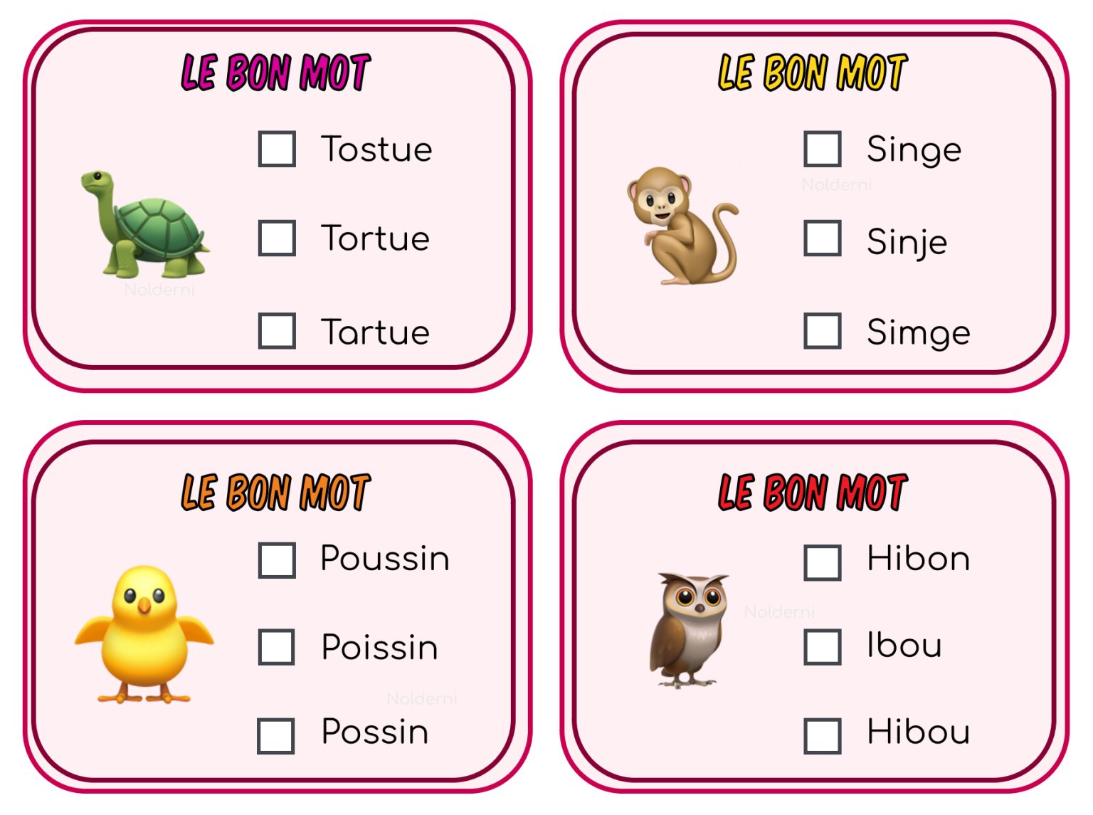 Le bon mot - Lecture CE1, CE2, CP - La Salle des Maitres