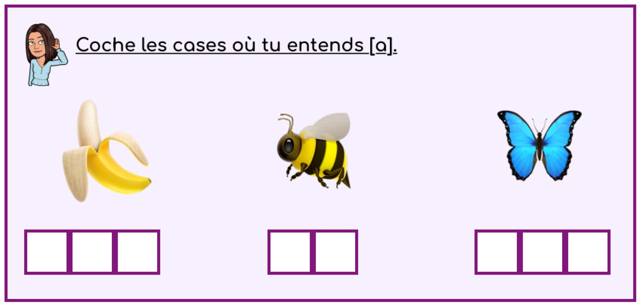 Jeu : repérage des sons - Lecture CE1, CE2, CP, Grande Section - La ...